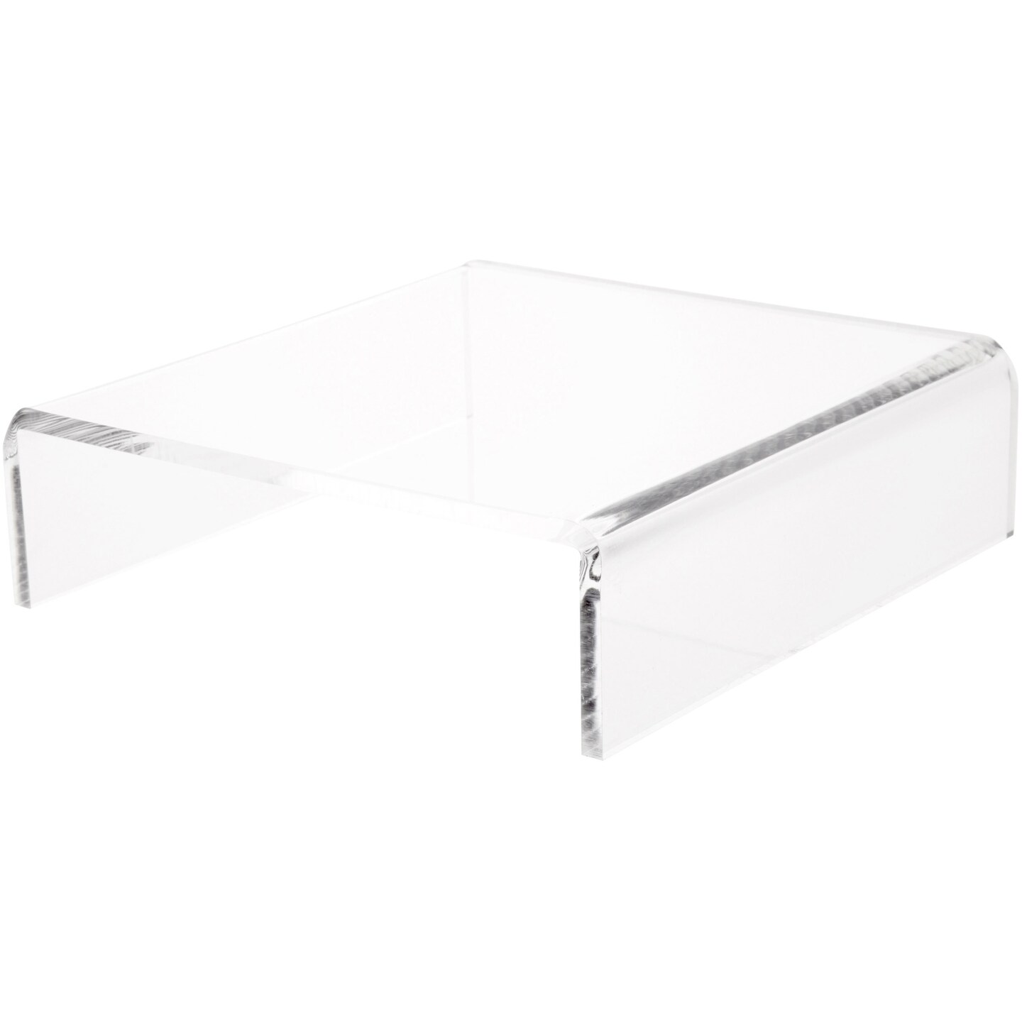 Plymor Clear Acrylic Short Square Display Riser, 2" H x 7" W x 7" D (1/ ...
