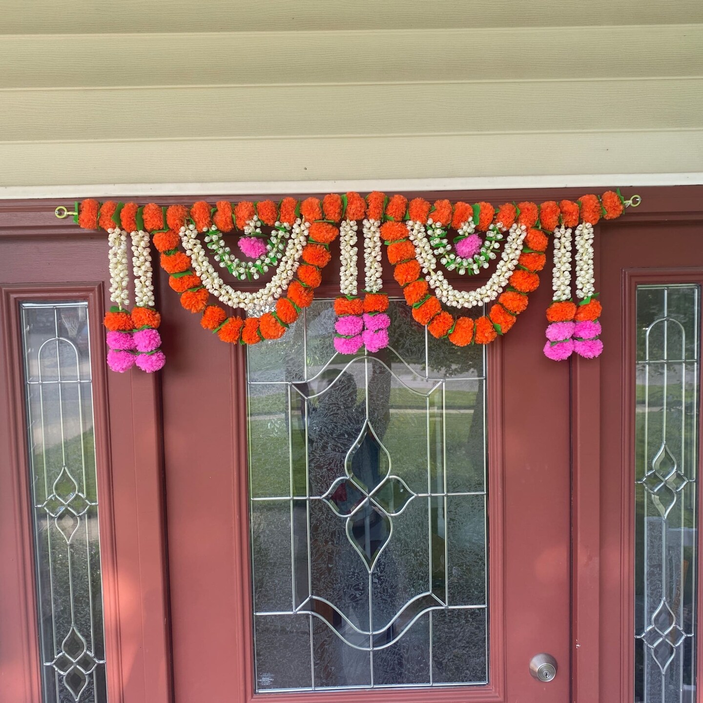 Marigold Jasmine Door Toran Hanging Valance Marygold Garland Mantle ...