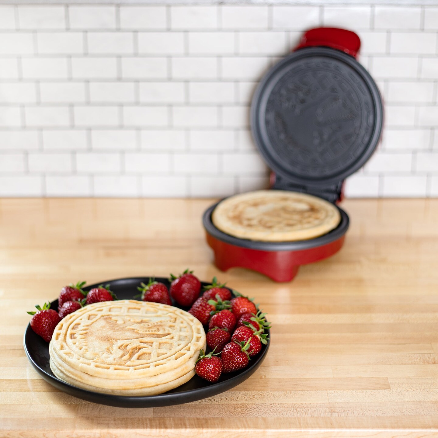 Uncanny Brands Jurassic Park Waffle Maker | Small Kitchen Appliances ...
