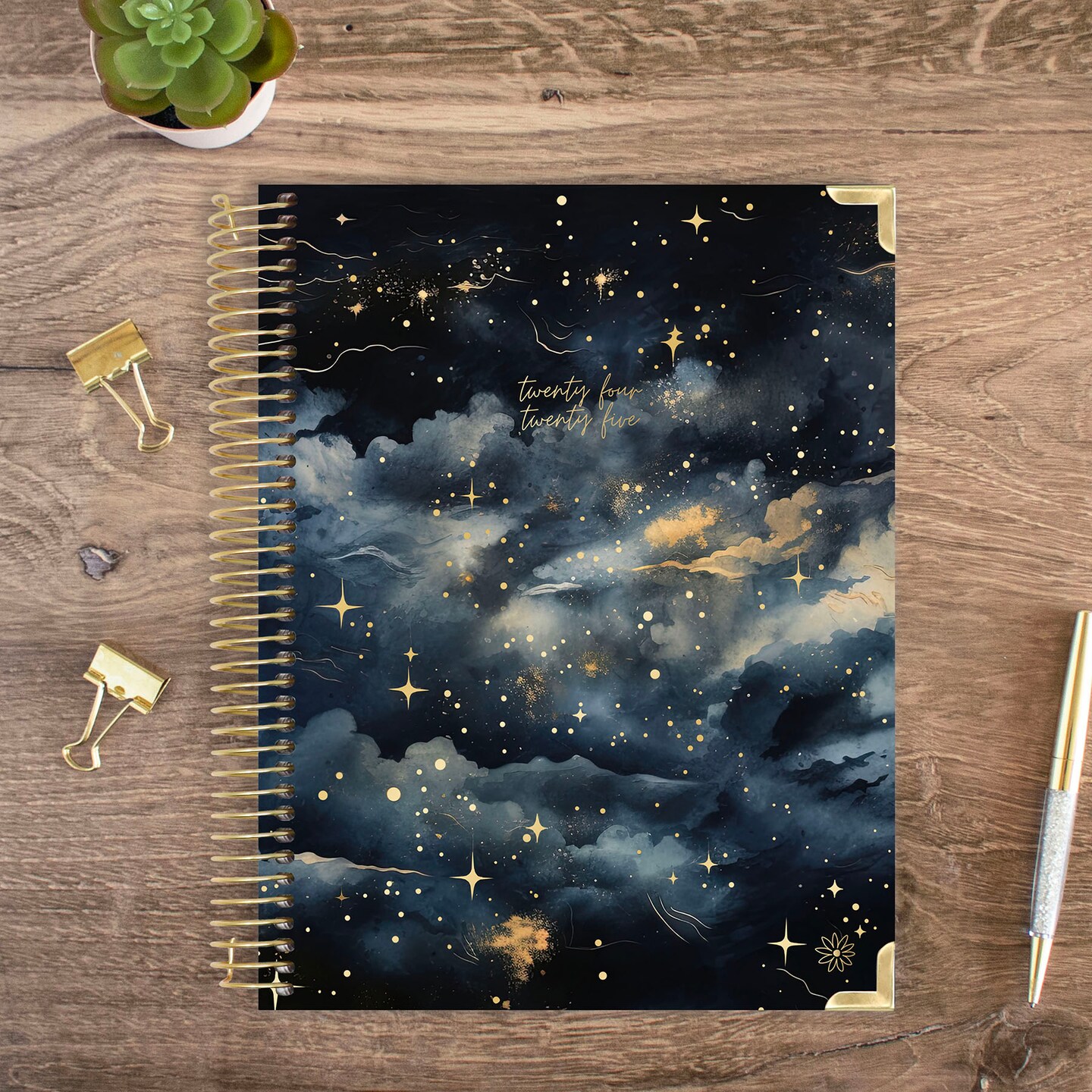 2024-25 Hard Cover Planner, 8.5” x 11”, Midnight Sky | MakerPlace by ...