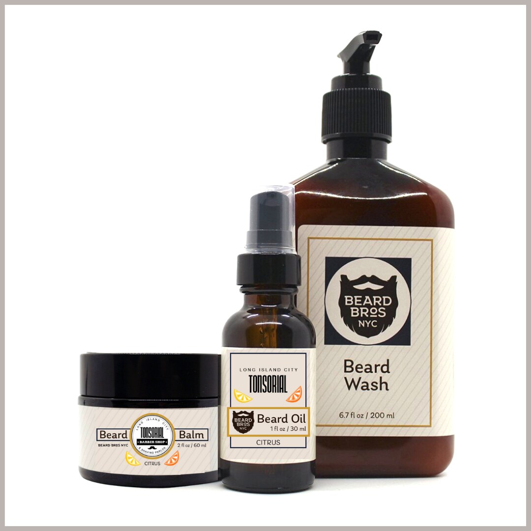 Citrus and Eucalyptus: Scented Beard Care Kit For Moisturizing ...