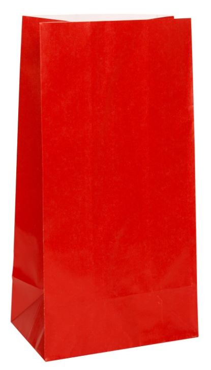 Ruby Red Paper Party Bags, 12ct | Michaels