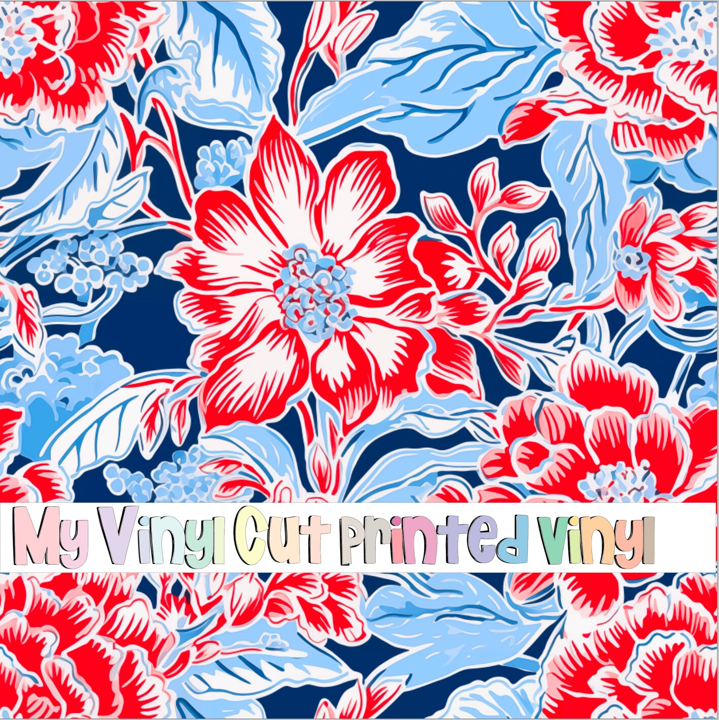 12 x 12 inch Sheet of Printed Vinyl or HTV in the Chinoiserie G Pattern ...