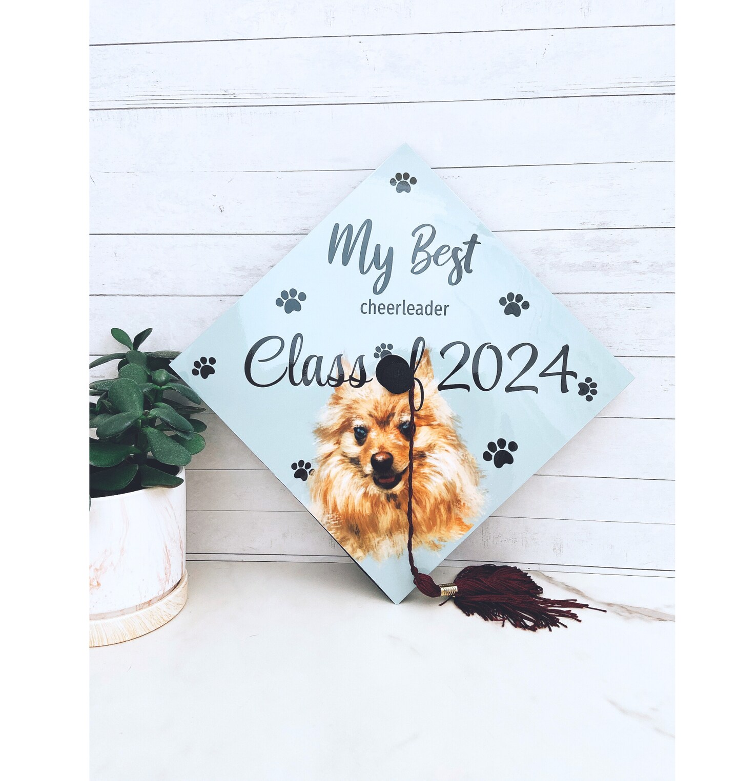 Custom Pet Photo Graduation Cap Topper Decoration Gift For Class of ...