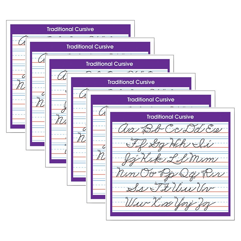 Adhesive Traditional Cursive Desk Prompt, 36 Per Pack, 6 Packs | Michaels