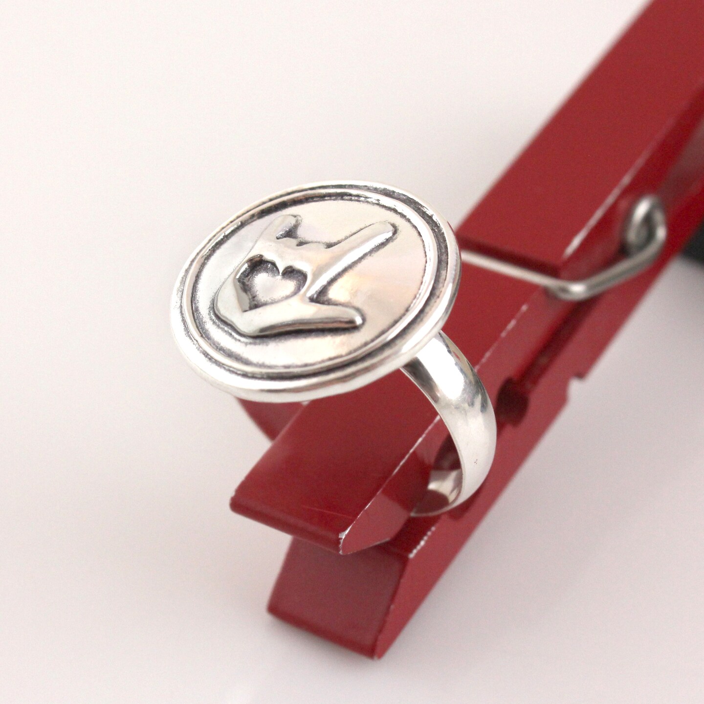 ASL I Love You Symbol Wax Seal Inspired Ring | MakerPlace by Michaels