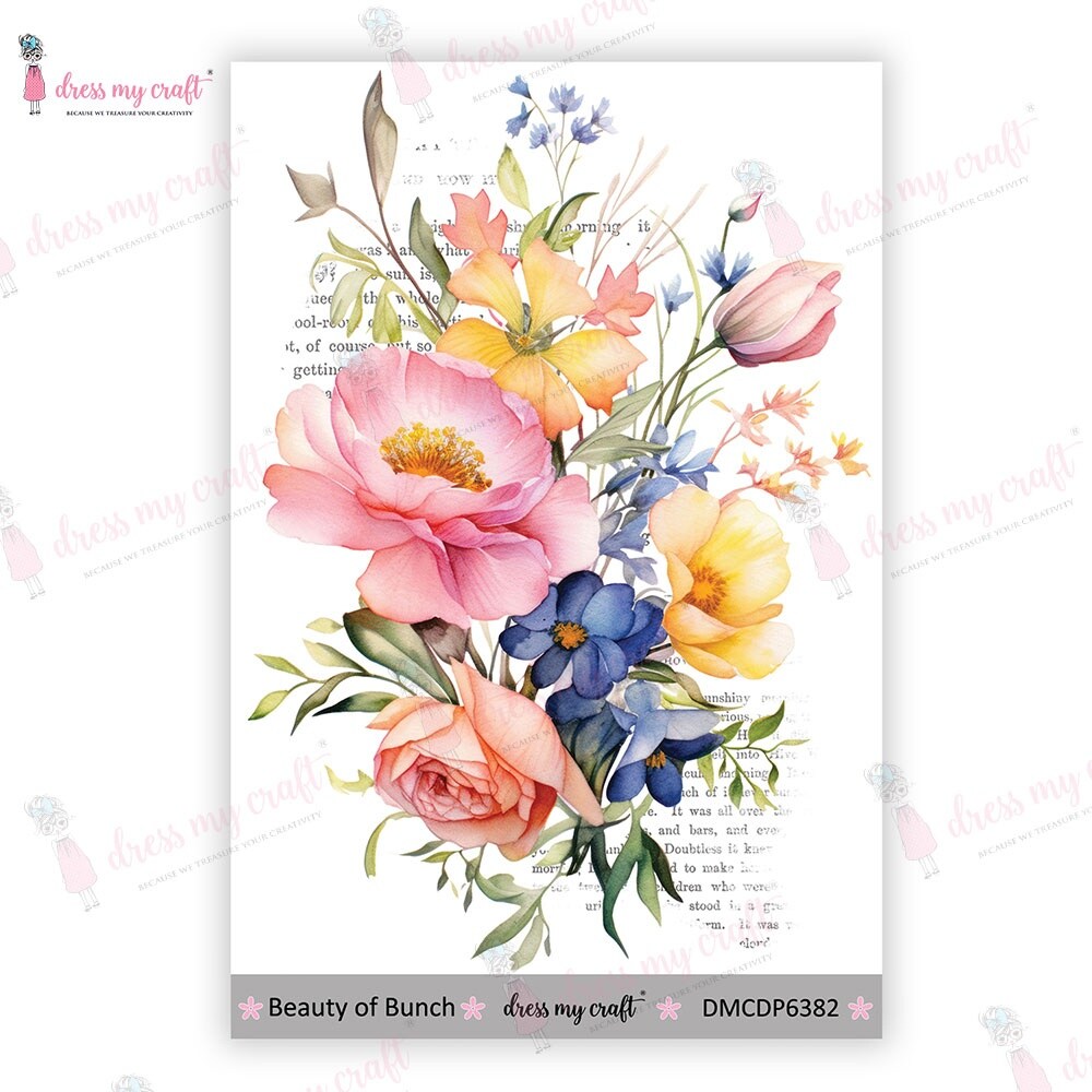 Dress My Craft Mini Transfer Me Sheet 4"X6"-Beauty Of Bunch | Michaels