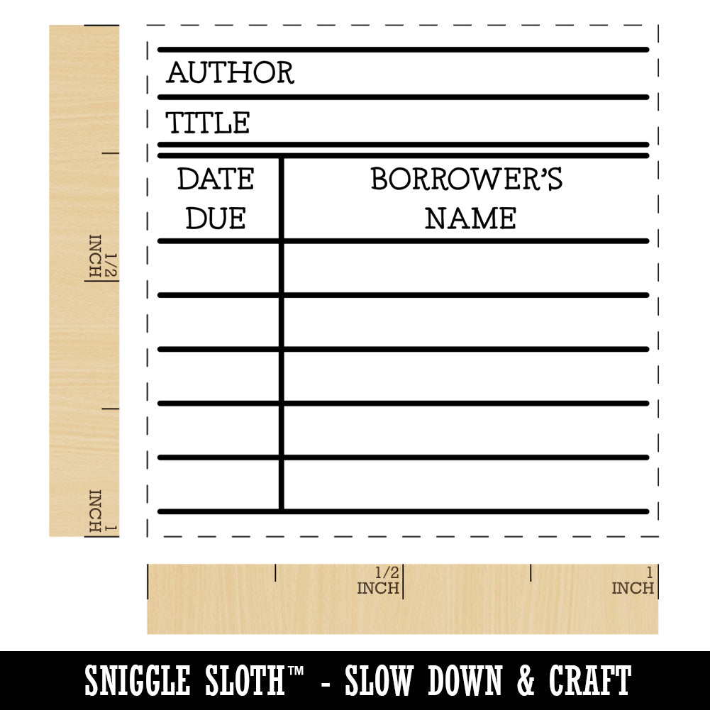 Buy in Bulk - Library Book Borrow Return Card Fill-In Self-Inking ...