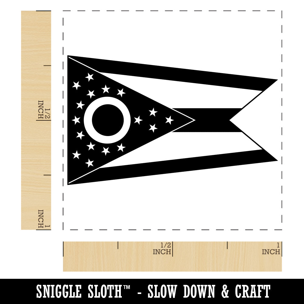 Ohio State Flag Self-Inking Rubber Stamp Ink Stamper | Michaels