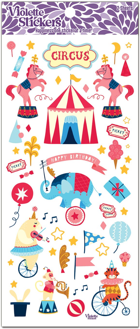 Circus Stickers - 3 Packages | Michaels