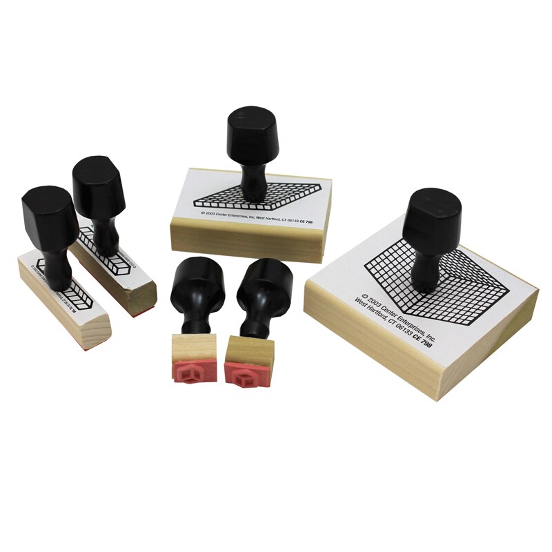 Base 10 Block Stamps - Set of 6 | Michaels