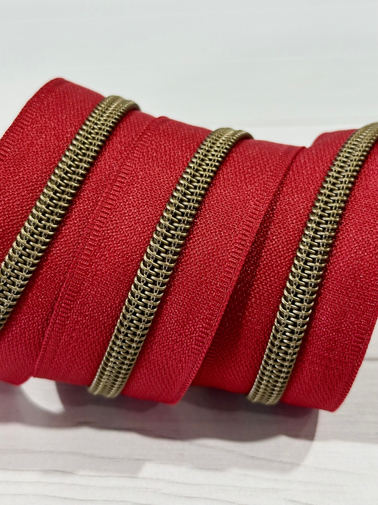 Maroon zipper tape with Antique teeth | Michaels