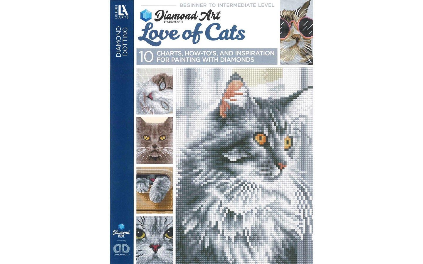 DIAMOND ART BY LEISURE ARTS Love of Cats Painting Chart and Idea ...