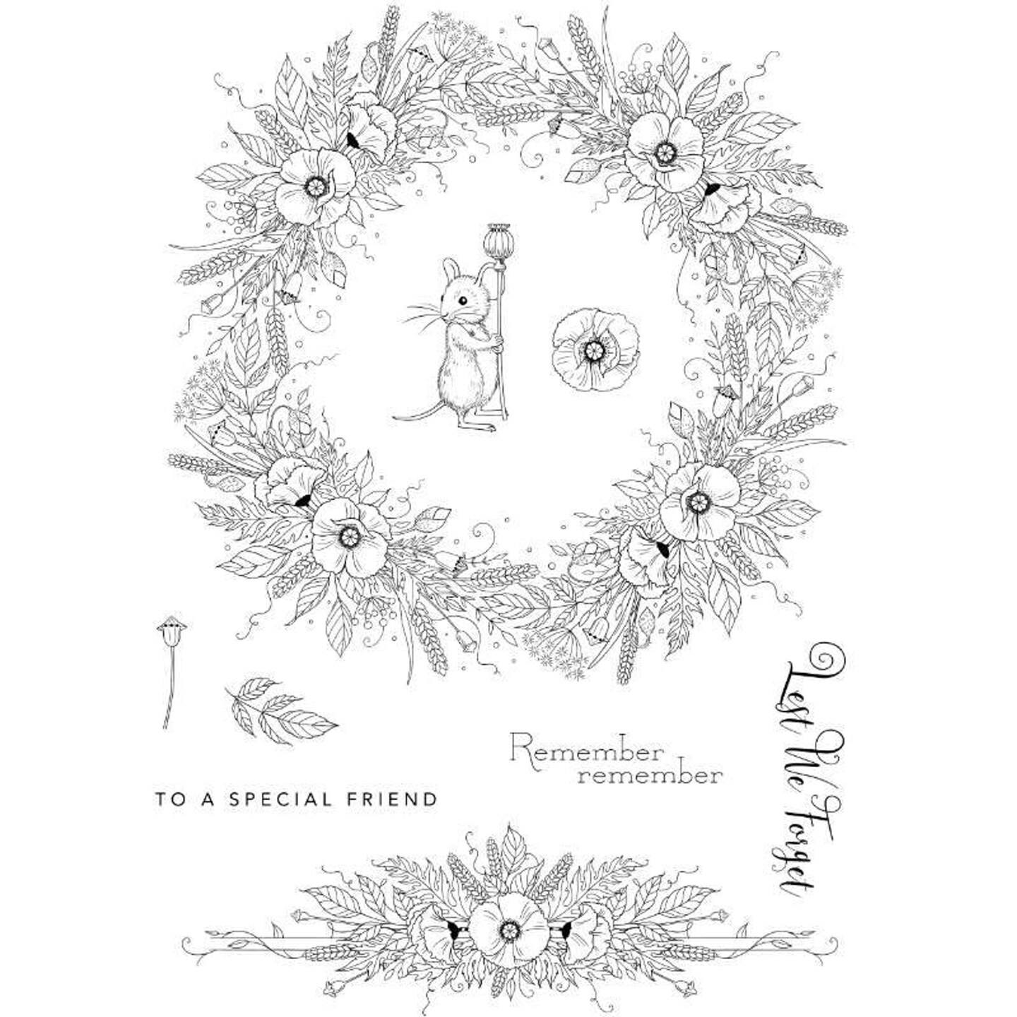 Pink Ink Designs Remember Remember 6 in x 8 in Clear Stamp Set | Michaels