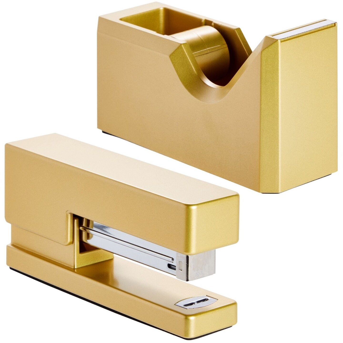 2 Piece Matte Gold Stapler and Tape Dispenser Set for Desk | Michaels