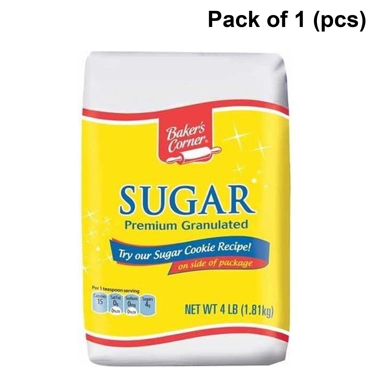 Baker's Corner® Premium Granulated Sugar - 4 lb. Bag | Exploring the ...