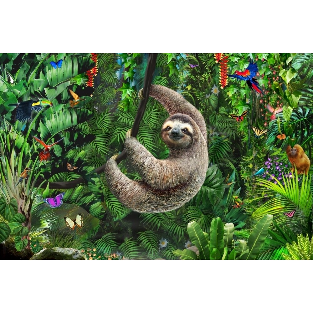 Sloth In Jungle Poster Print By Adrian Chesterman | Michaels