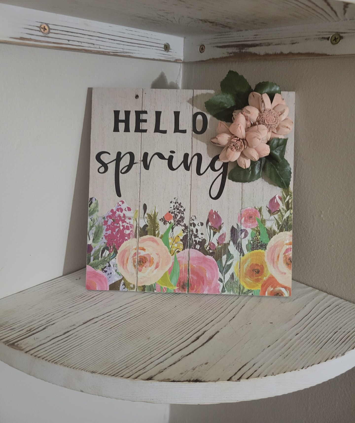 Hello Spring Wall Decor Sign | MakerPlace by Michaels