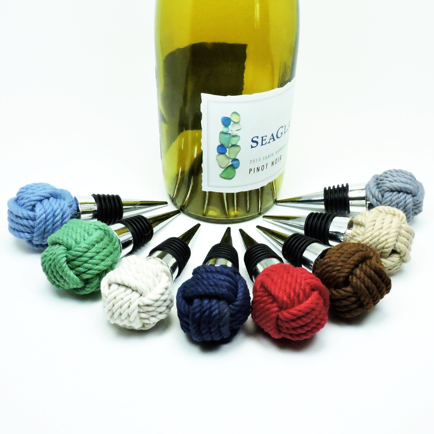 Nautical Monkey Fist Bottle Stopper - Choose from 17 Colors ...