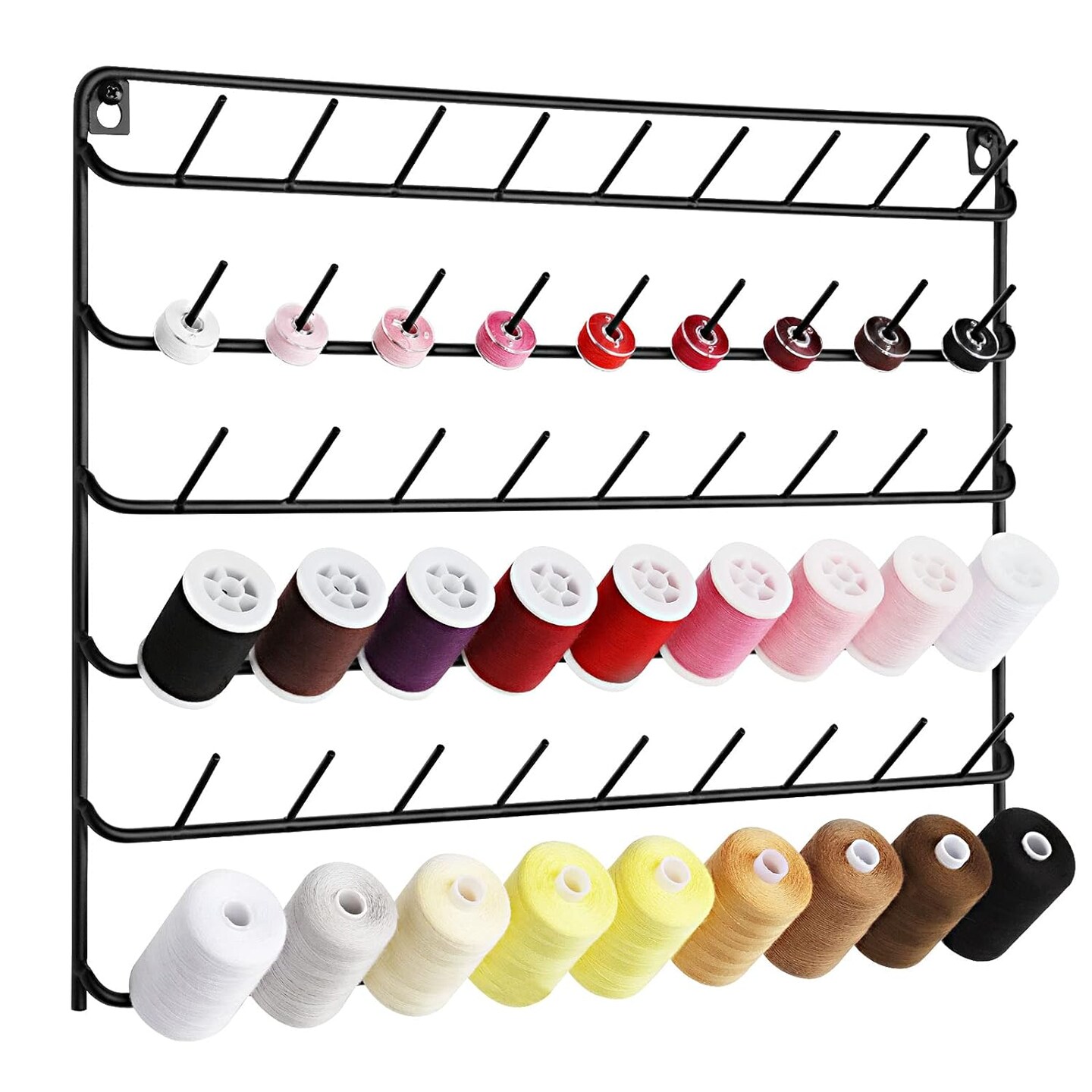 Thread Holder Wall 54 Spools Thread Rack Embroidery Spool Thread ...