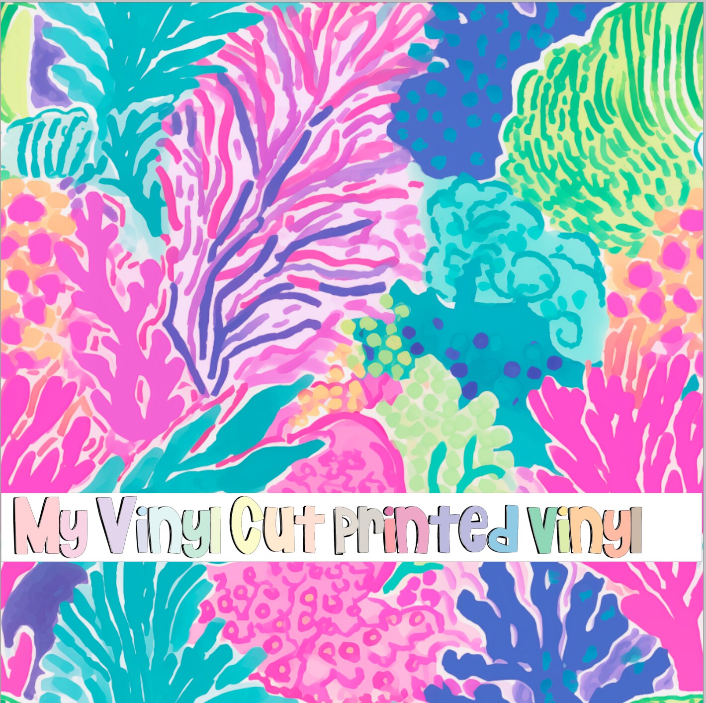 12 x 12 inch Sheet of Printed Vinyl or HTV in the K80-10 Pattern ...