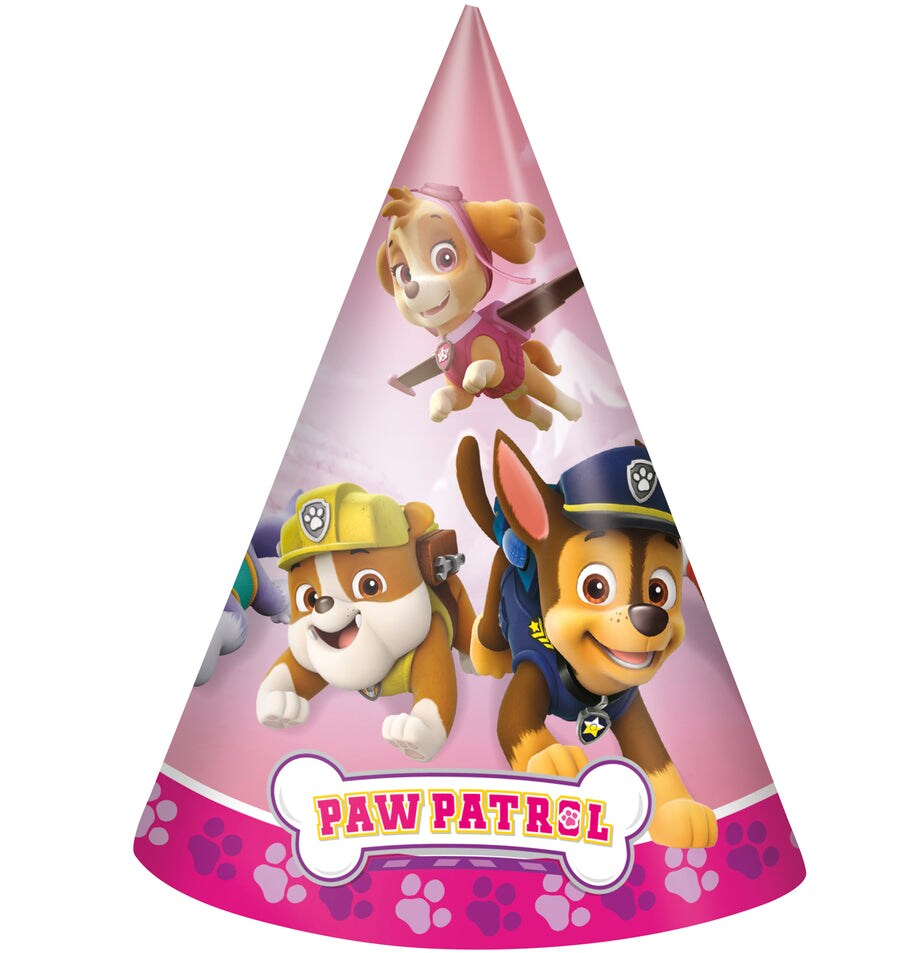 Paw Patrol Pink Party Hats, 8ct | Michaels