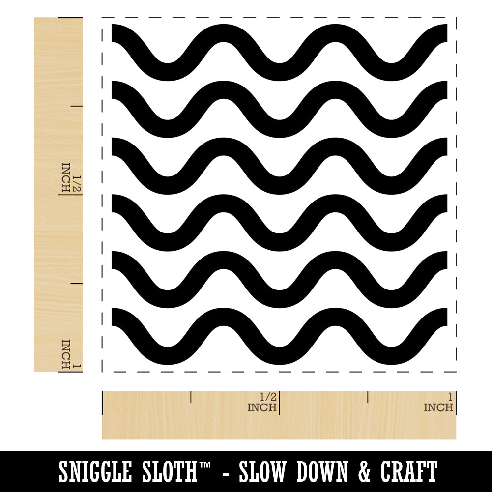 Wavy Line Pattern Self-Inking Rubber Stamp Ink Stamper | Michaels
