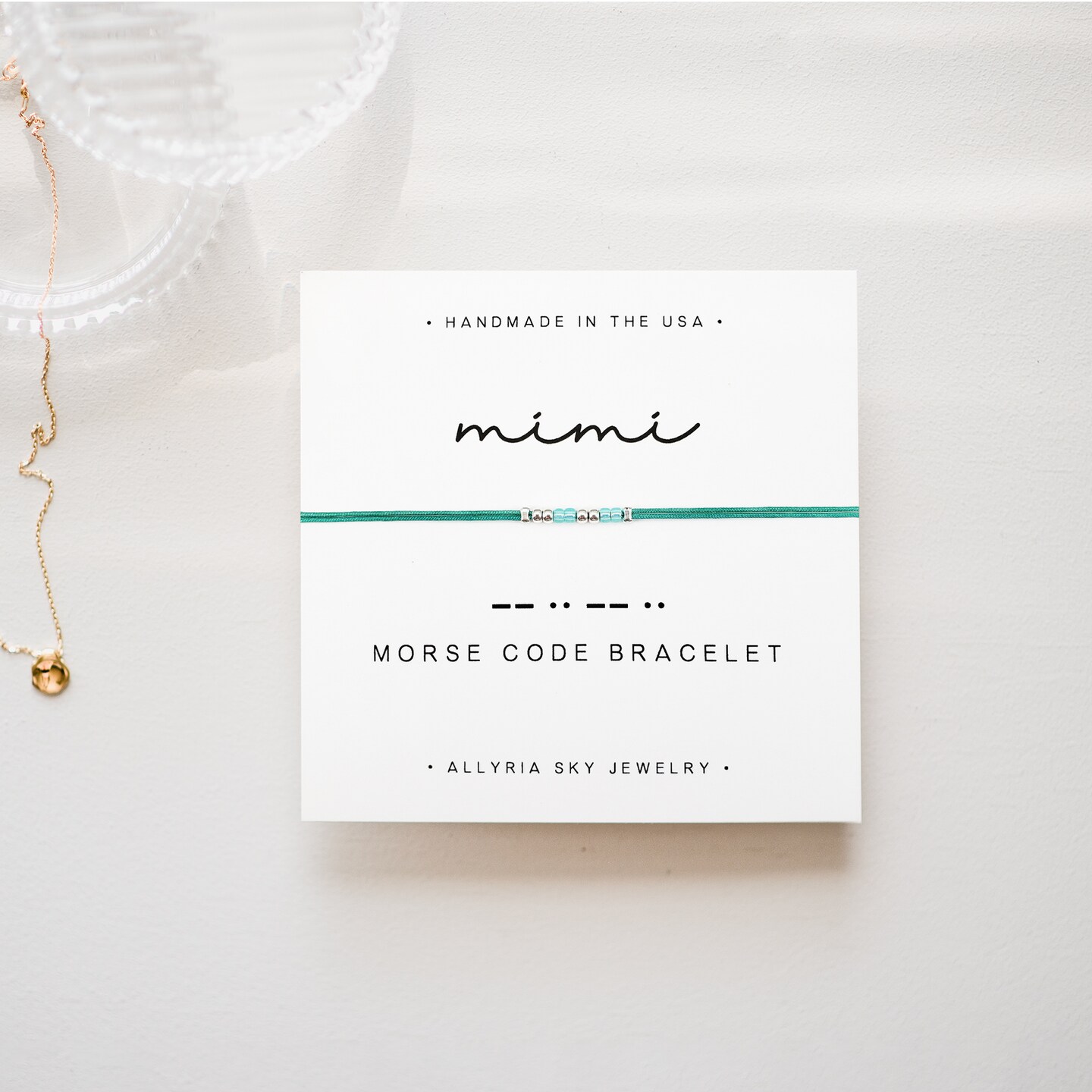"Mimi" Morse Code Bracelet and Card | MakerPlace by Michaels