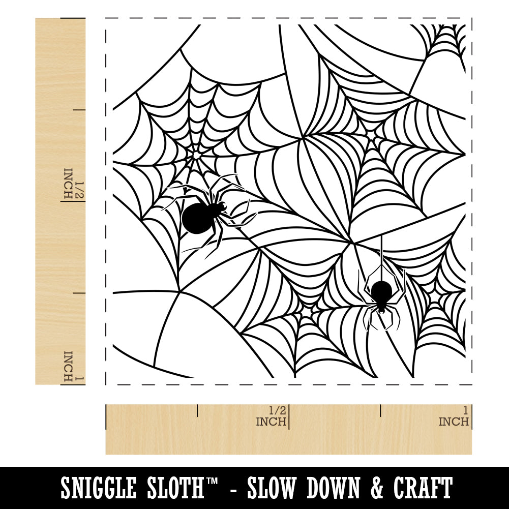 Creepy Spider Web Halloween Self-Inking Rubber Stamp Ink Stamper | Michaels