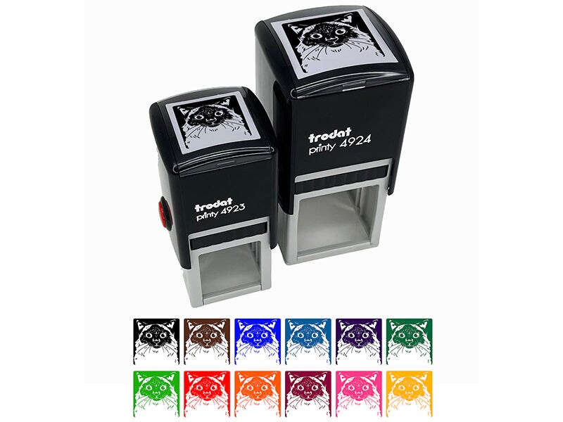 Pretty Siamese Cat Self-Inking Rubber Stamp Ink Stamper | Michaels
