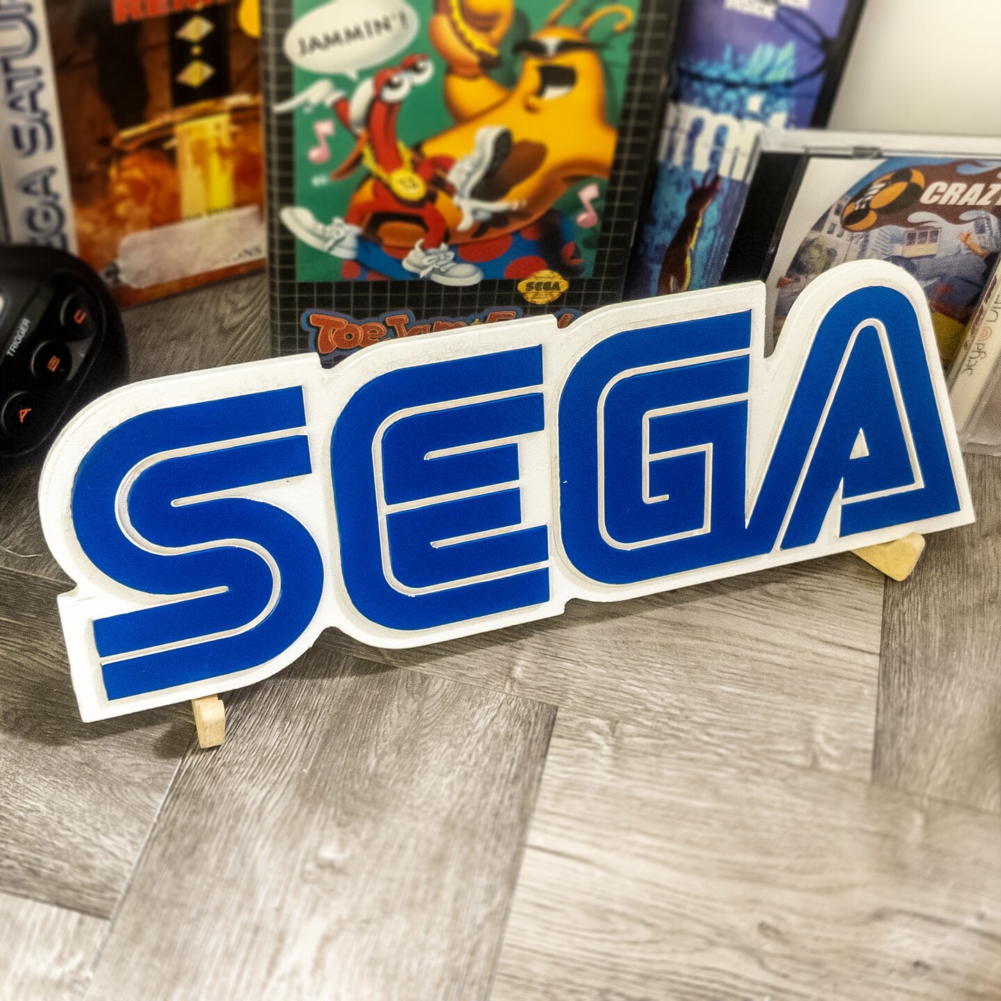 Large Engraved SEGA Logo Video Game Wall Art Collectable | MakerPlace ...