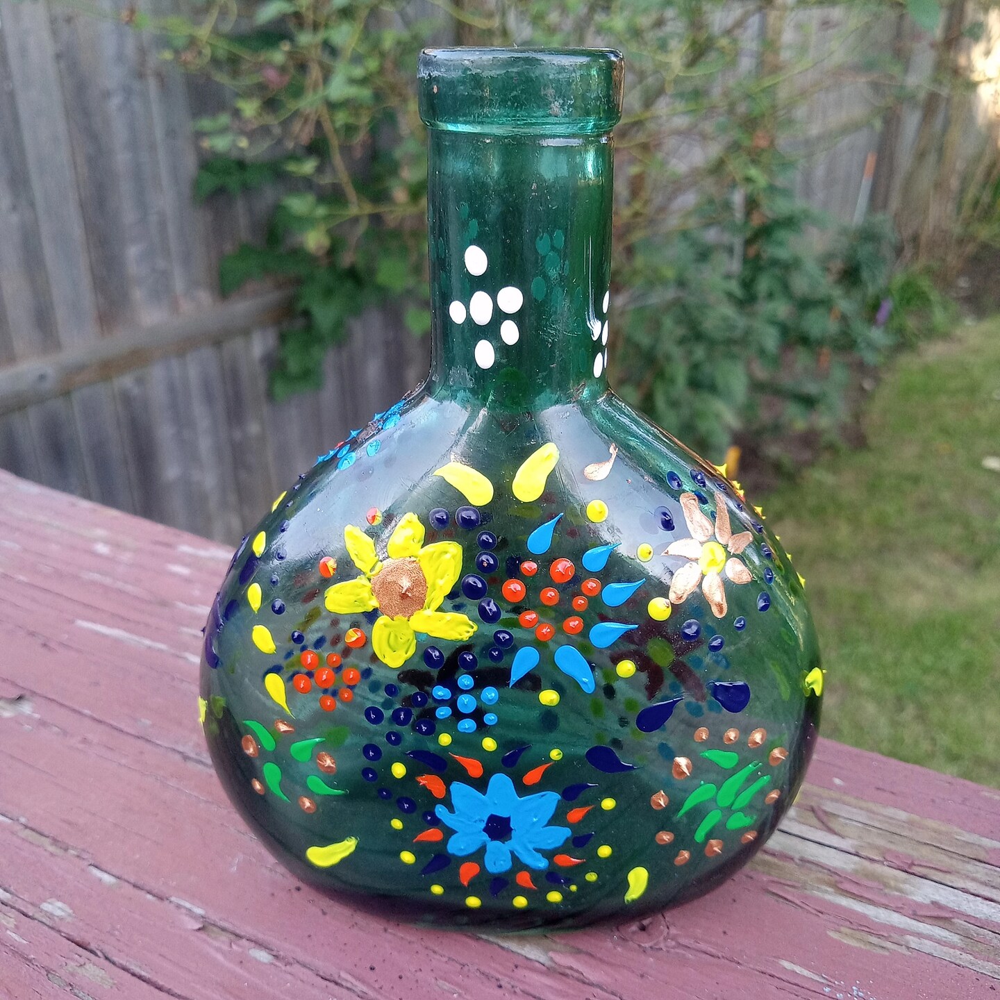 Hand Painted Dot Dotted Vase | MakerPlace by Michaels