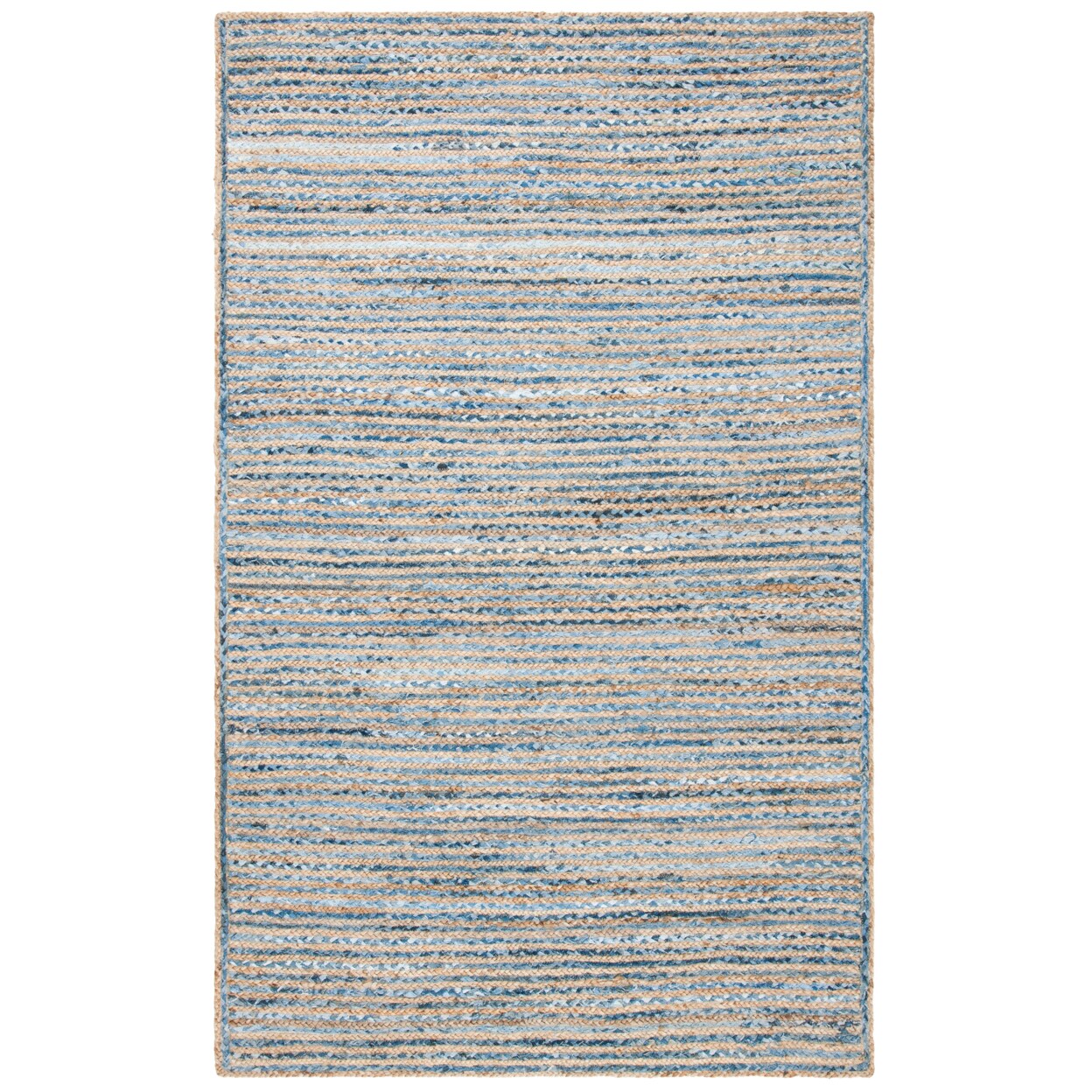 Safavieh Cape Cod Cap250A Handwoven Natural / Blue Rug Area Rug Carpet ...
