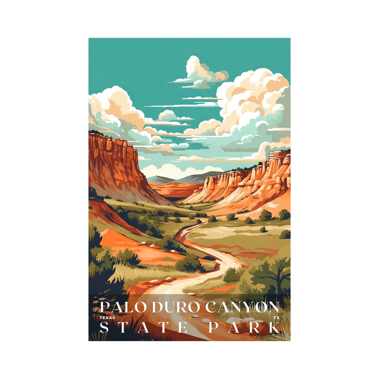 Palo Duro Canyon State Park Poster, Travel Art, Office Poster, Home ...