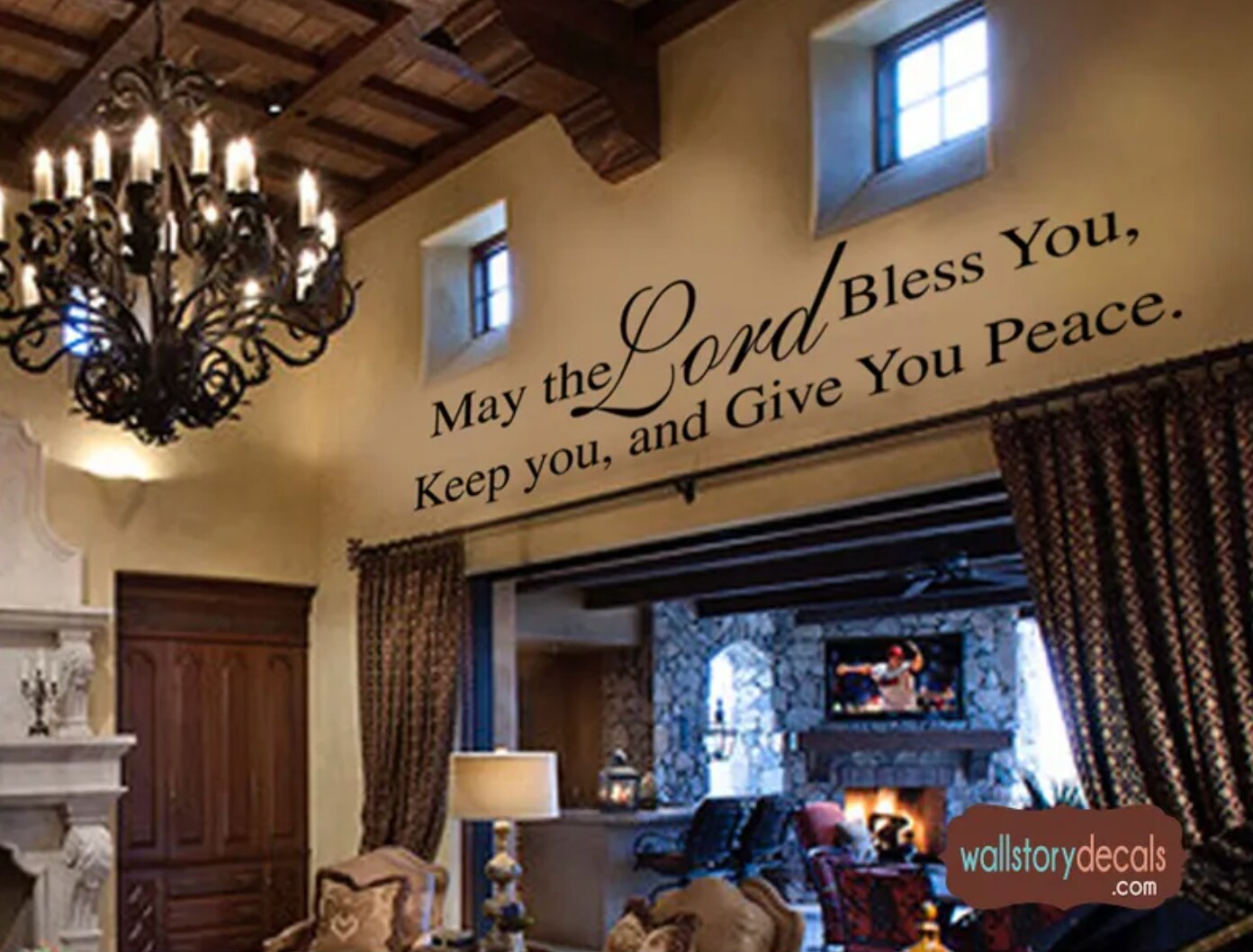 Wall Art Decal - Home Decor - Wall Decal - May the Lord Bless You Keep ...