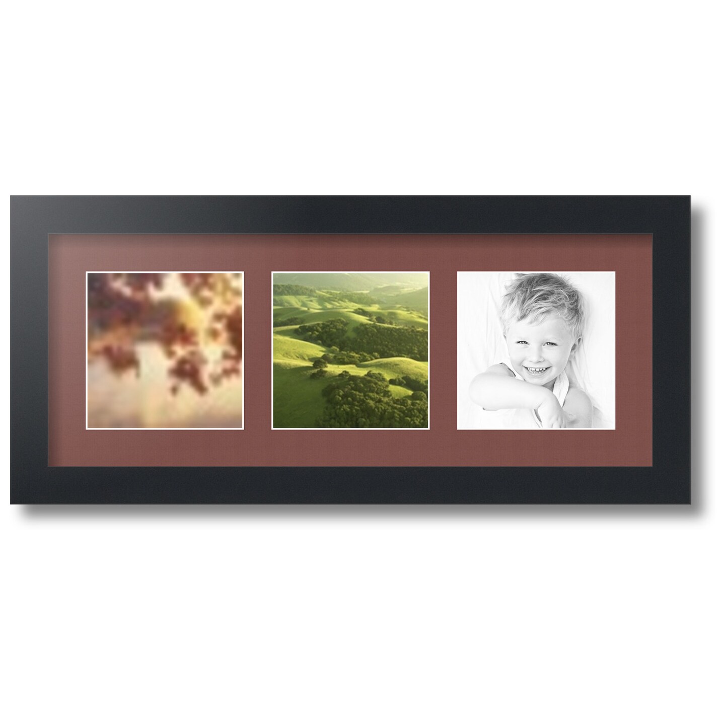 ArtToFrames Collage Photo Picture Frame with 3 - 5x5 inch Openings ...