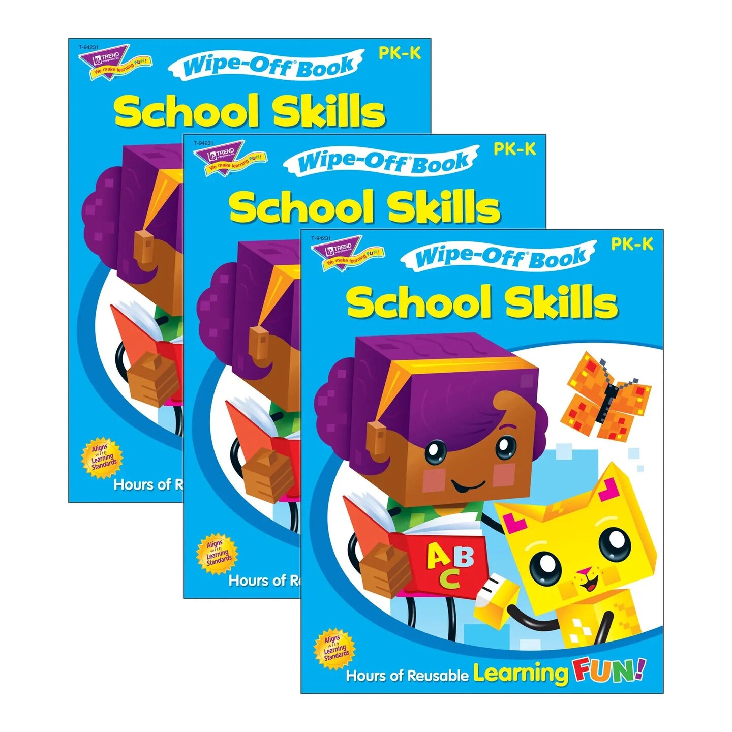 School Skills Wipe-Off® Book Wipe-Off® Book, 28 pgs, Pack of 3 | Michaels