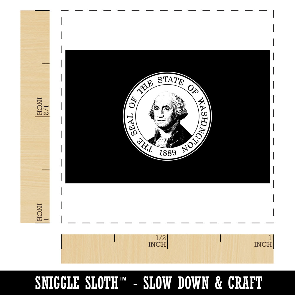 Washington State Flag Self-Inking Rubber Stamp Ink Stamper | Michaels
