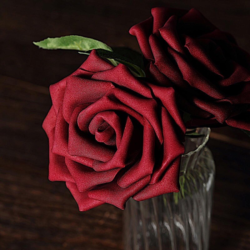 5-Inch Artificial FOAM ROSES FLOWERS Stems | Michaels