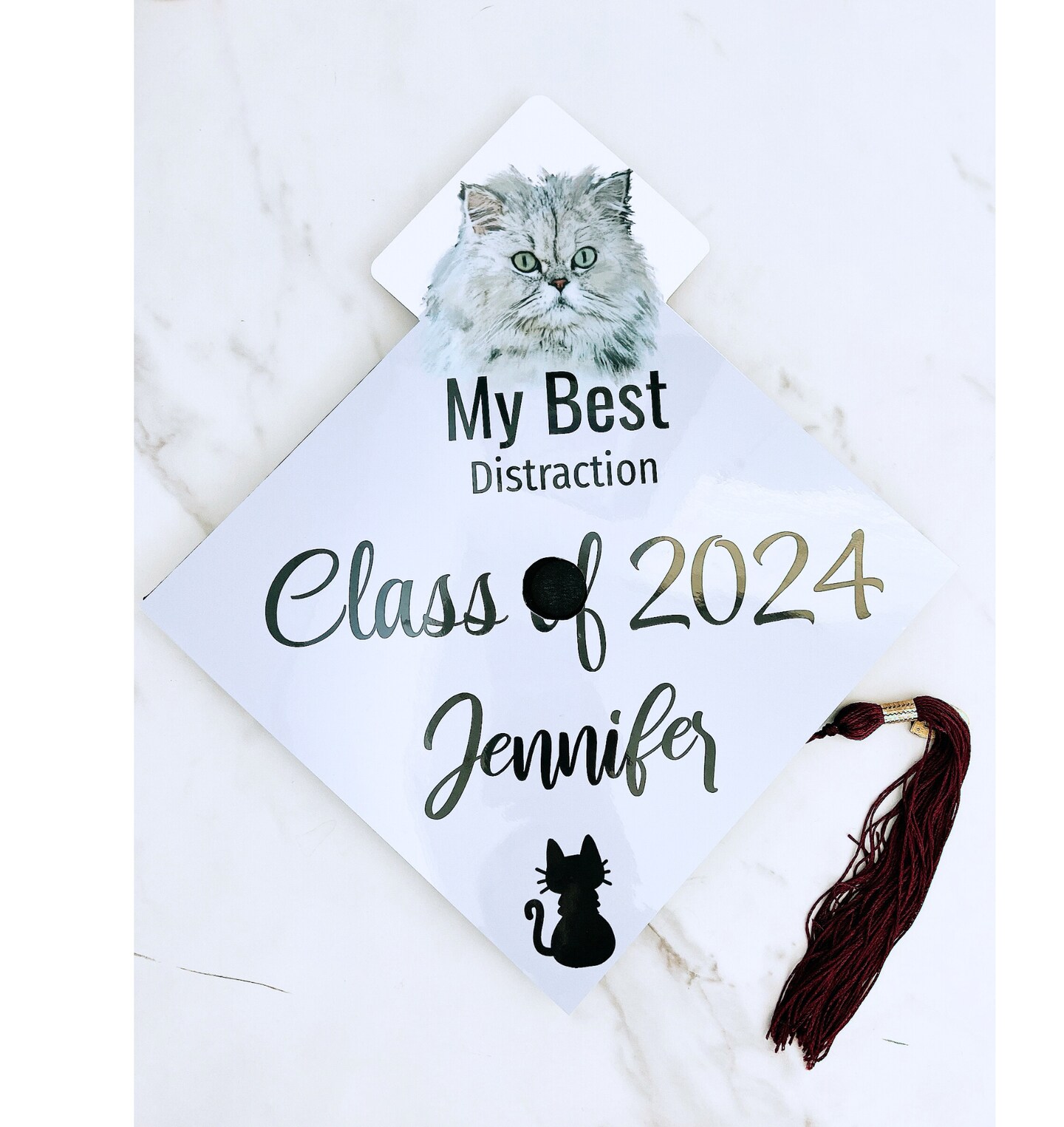 Custom Pet Photo Graduation Cap Topper Decoration Gift For Class of ...