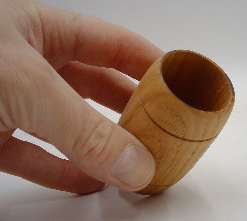OaK Wood Shot Glass Whiskey Barrel Style Shooter Tavern Drinking Hand ...