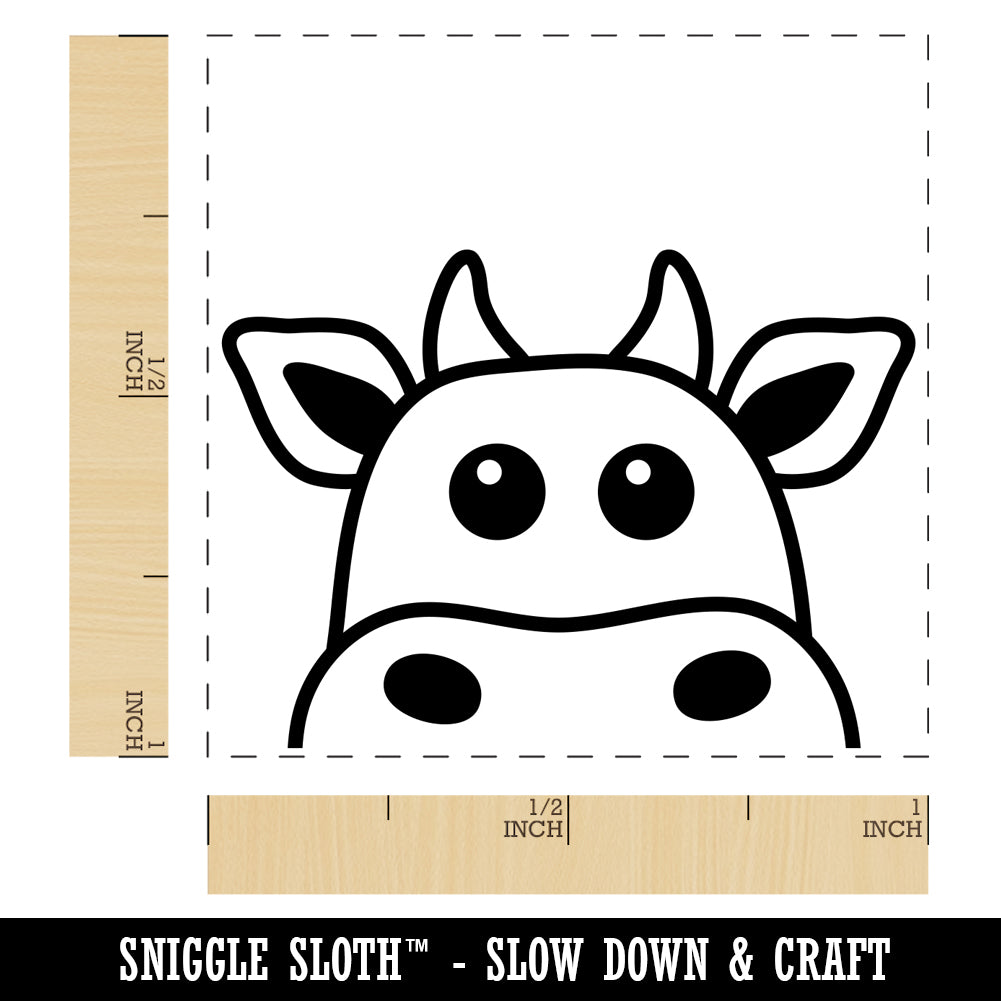 Peeking Cow Self-Inking Rubber Stamp Ink Stamper | Michaels