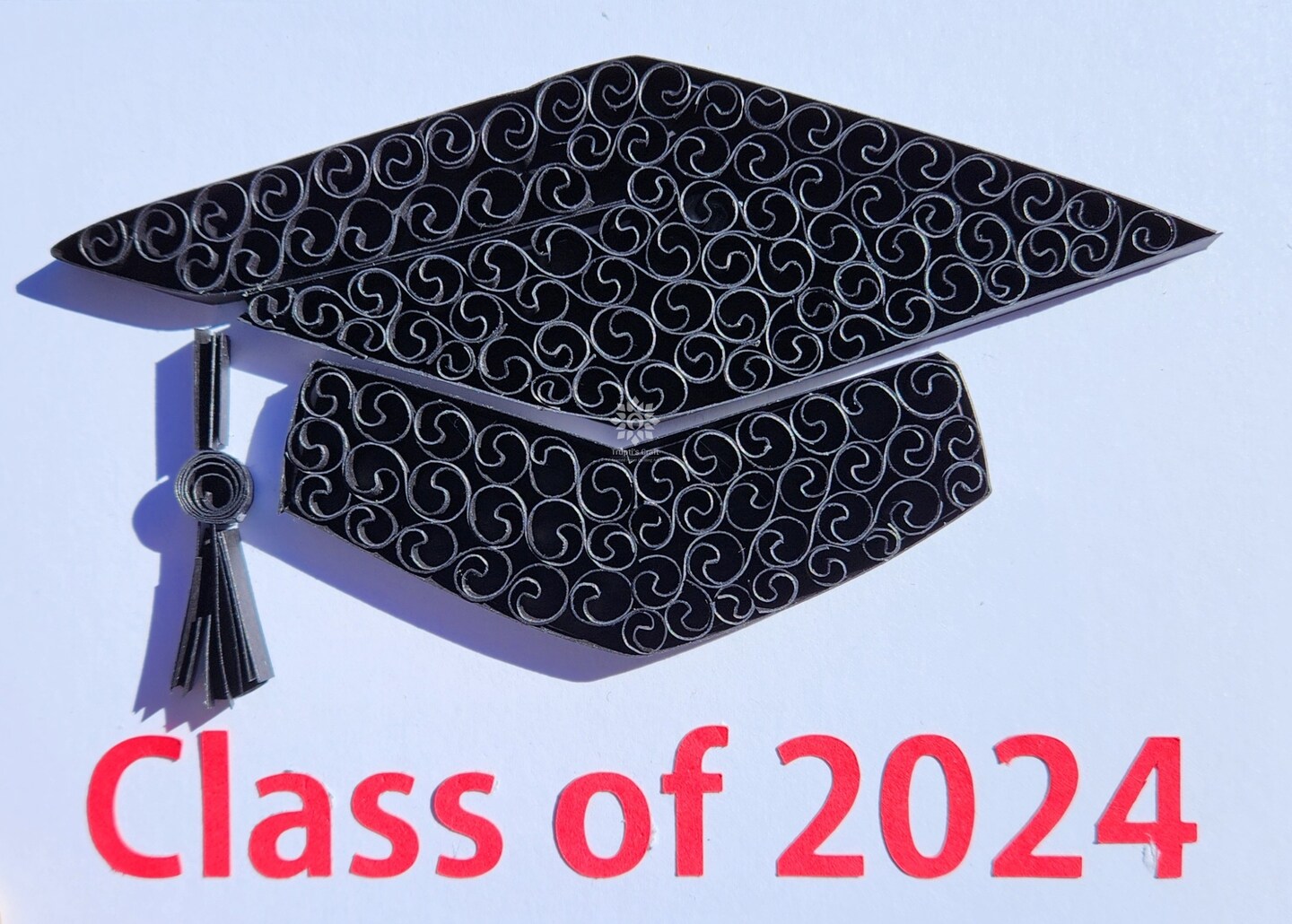 Class of 2024 Paper Quilling Graduation Cap Framed Wall Art, Graduation ...