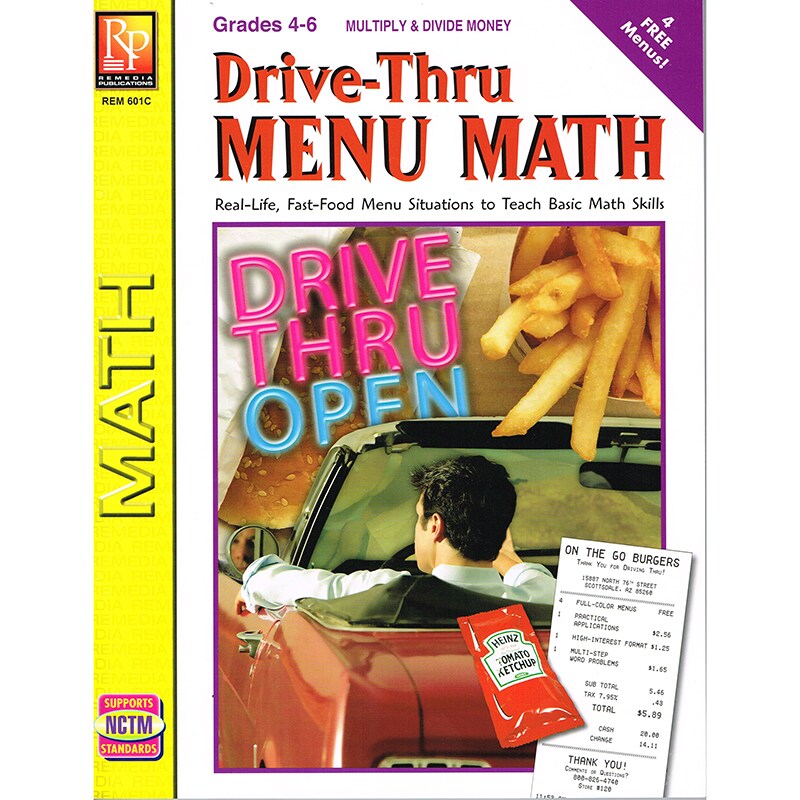 Drive-Thru Menu Math: Multiply & Divide Money | Michaels