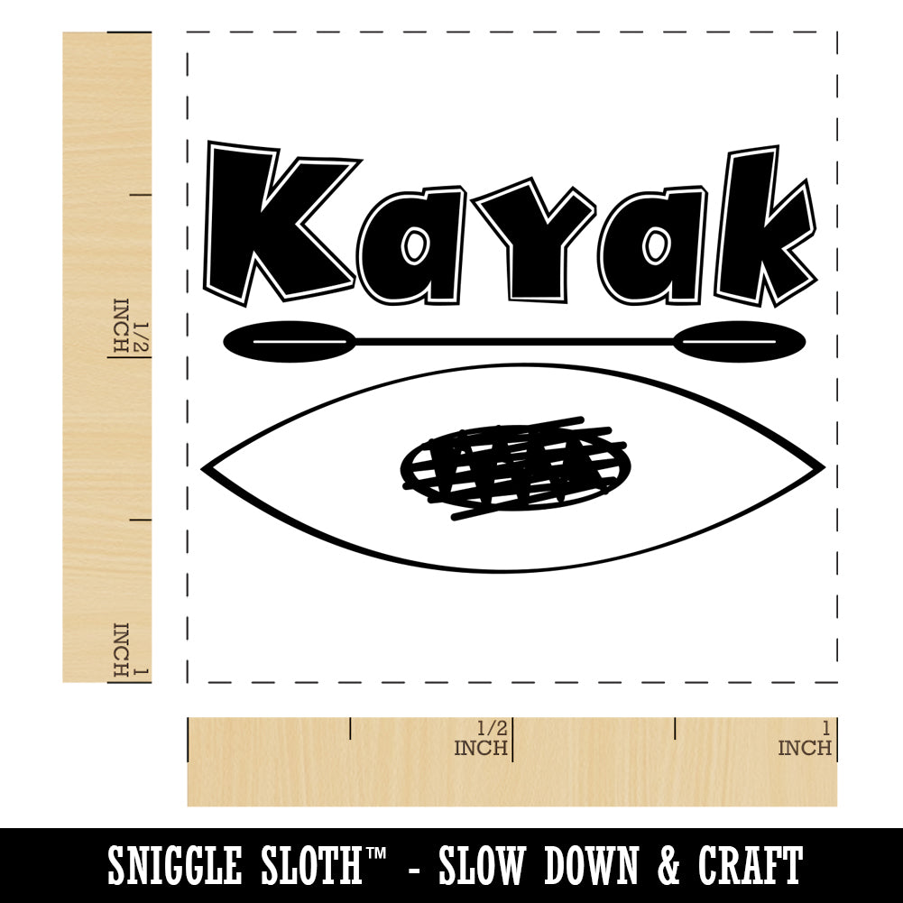 Kayak Doodle Self-Inking Rubber Stamp Ink Stamper | Michaels
