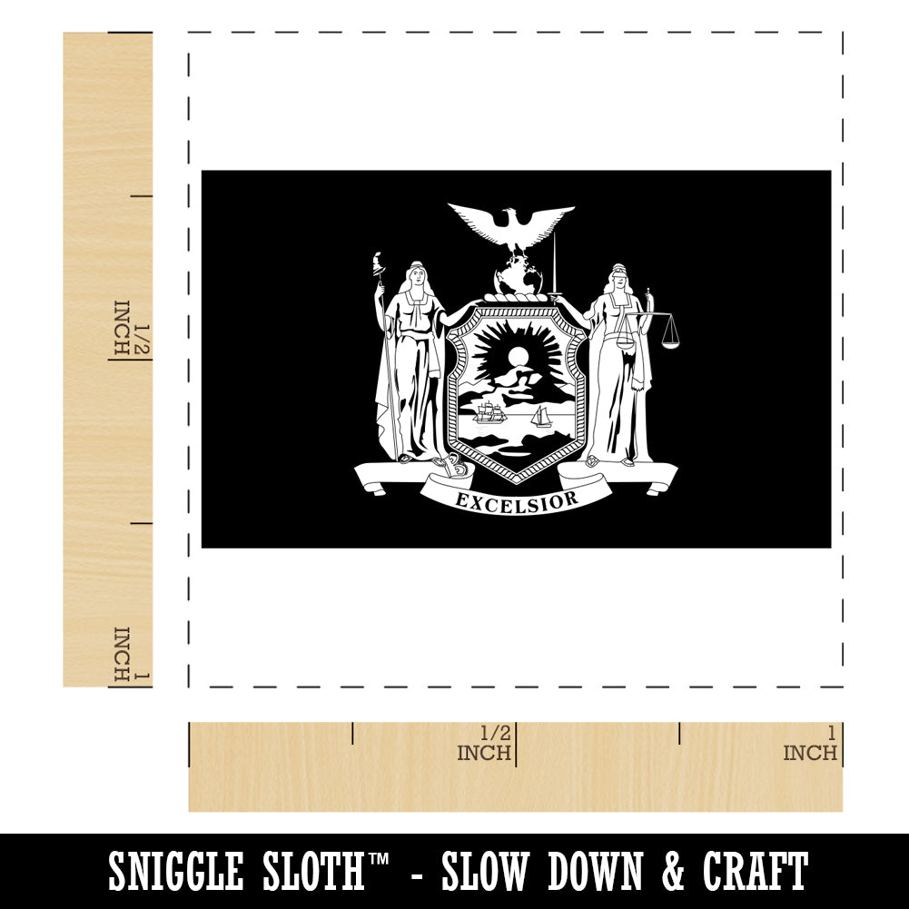 New York State Flag Self-Inking Rubber Stamp Ink Stamper | Michaels