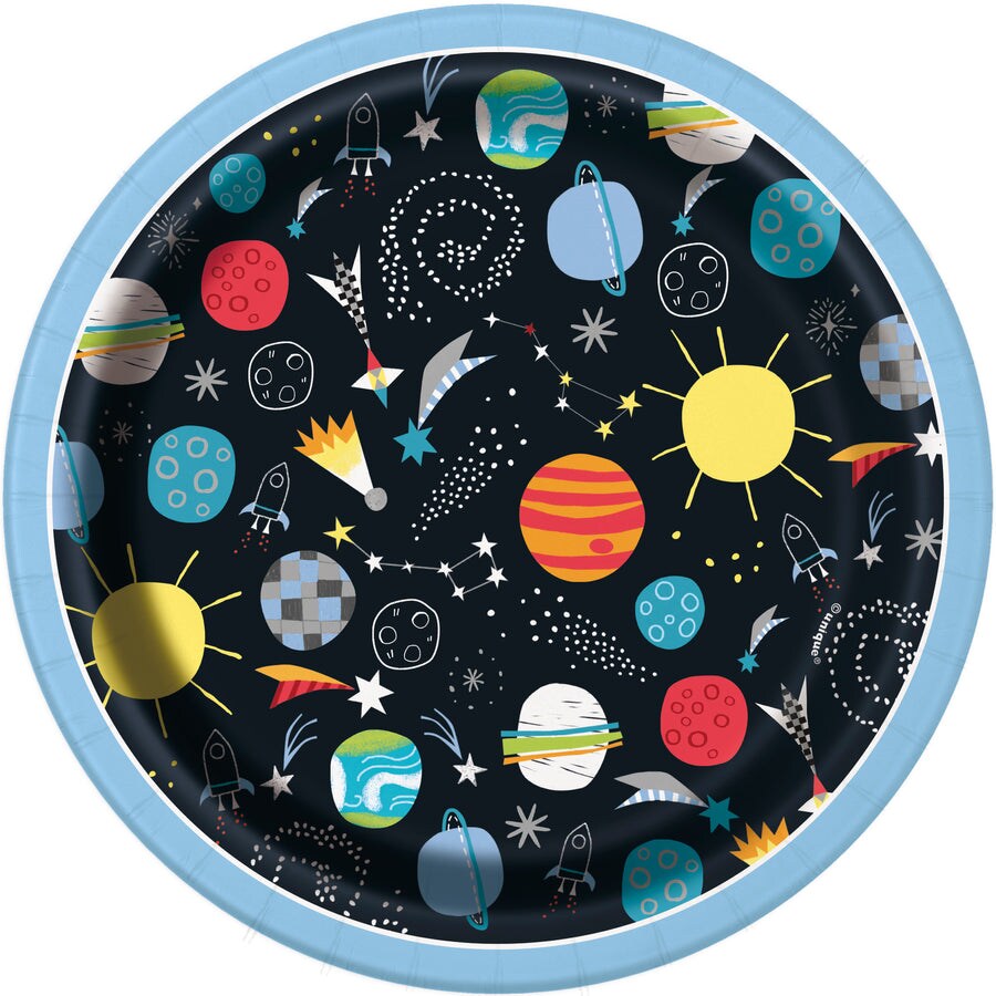 Outer Space Round 7" Dessert Plates, 8ct | Michaels