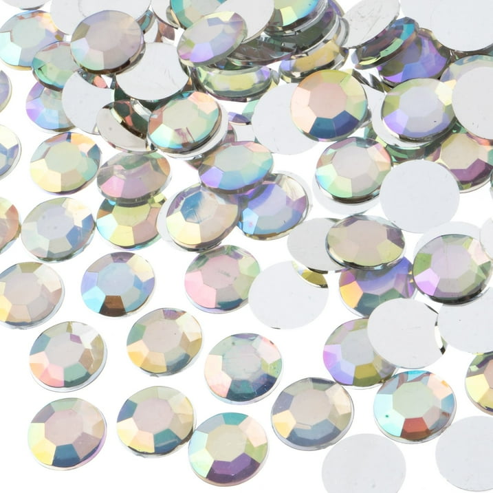 John Bead 12mm (SS50) Round Acrylic Flat Back Rhinestones, 400pcs ...