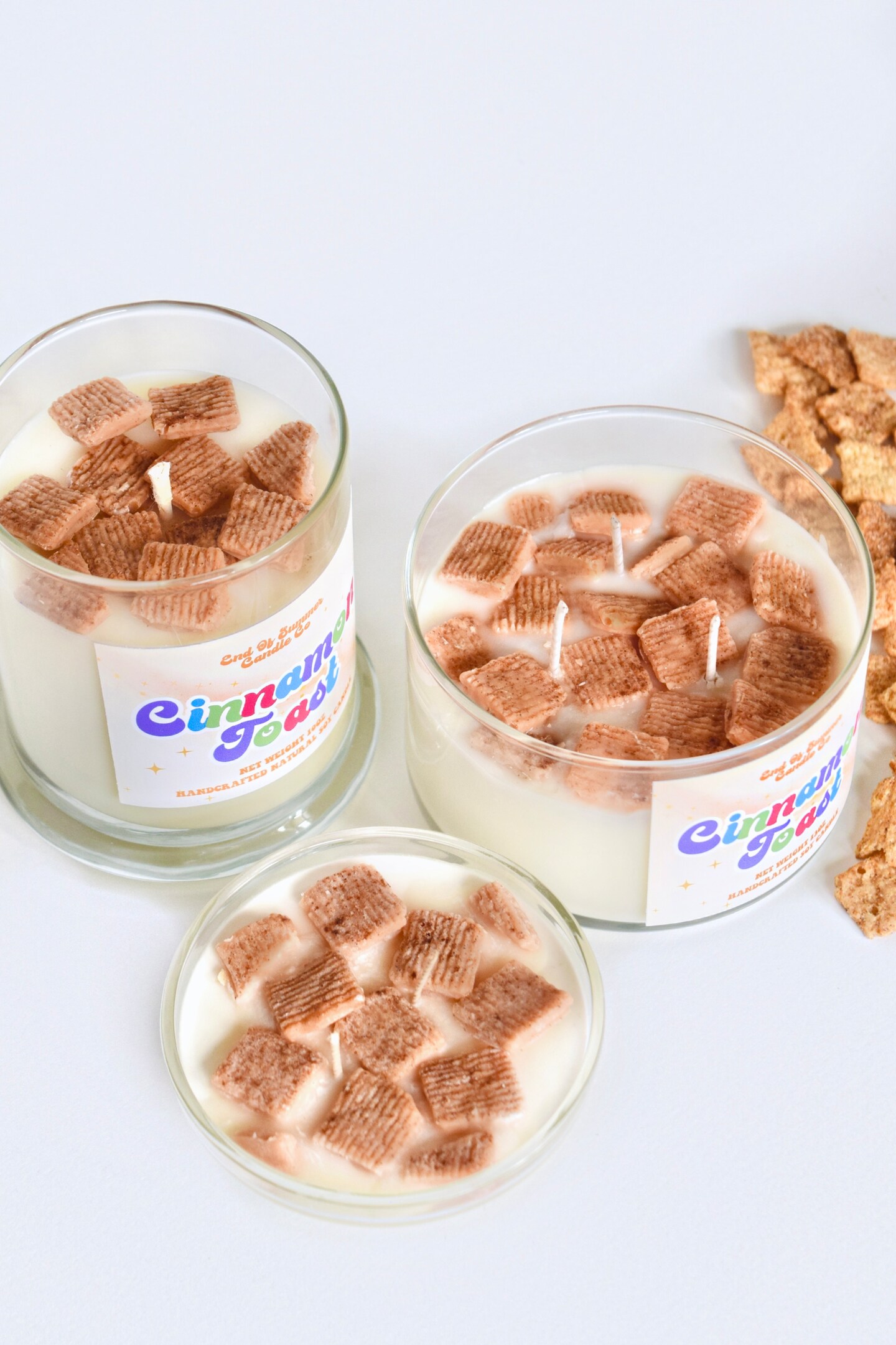 Cinnamon Toast Soy Candle - Cereal Candle - Food Decor - Novelty ...