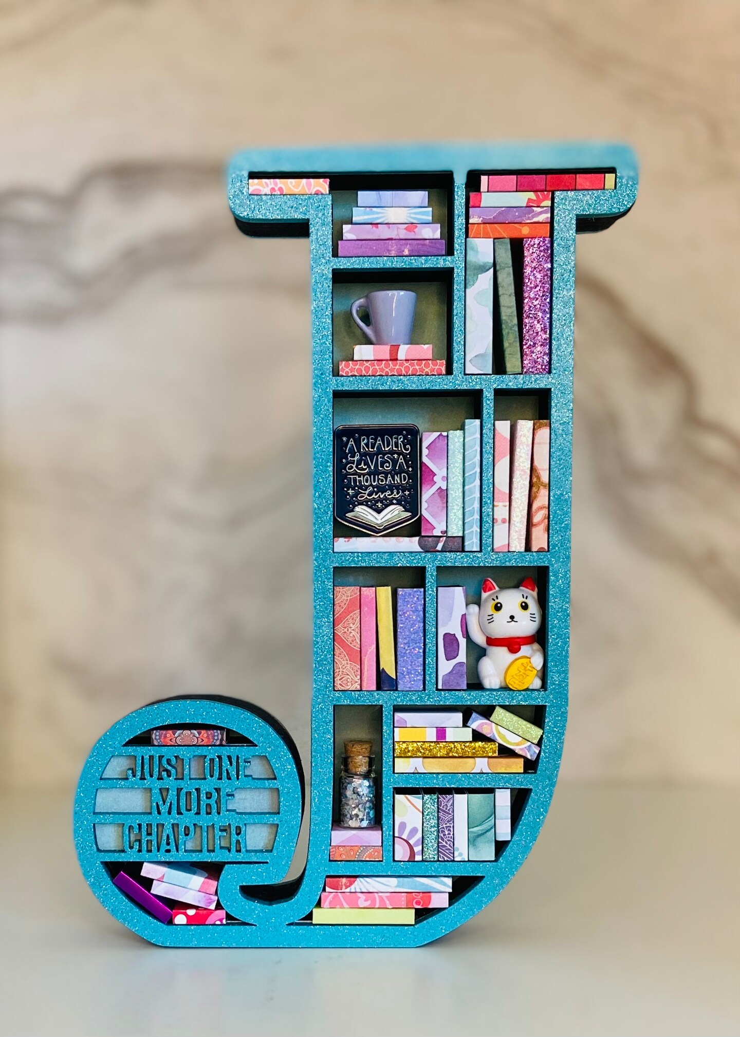 Letter J Mini Bookshelf | MakerPlace by Michaels